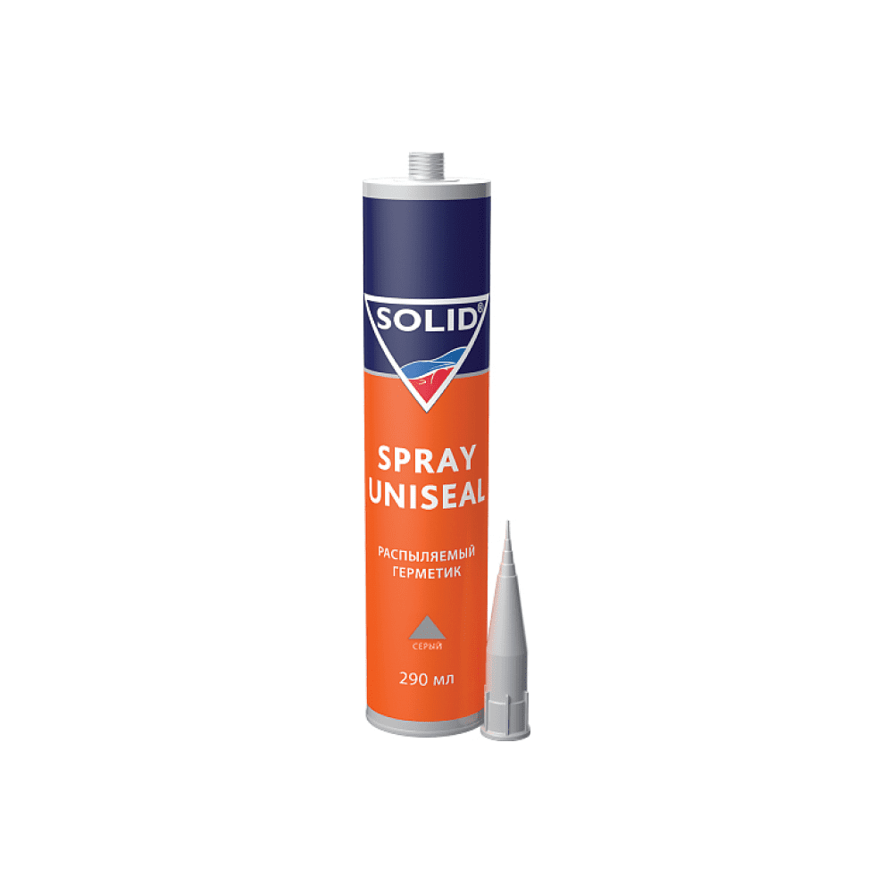 Герметик распыляемый SOLID SPRAY UNISEAL (290 мл) - серый - platinum ...